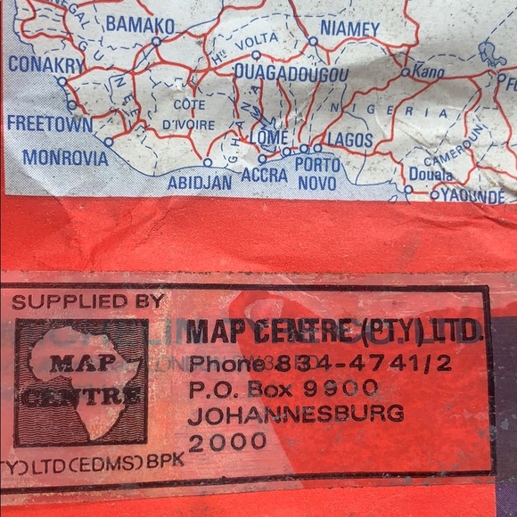 Michelin | Other | Vintage 973 Michelin Map Africa Historymaps | Poshmark